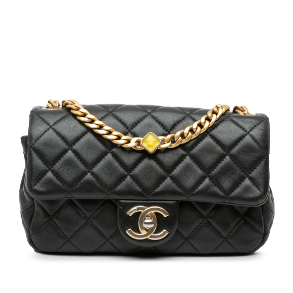 CHANEL | Bags | Preloved Chanel Mini Rectangular Lambskin Pearl Samba ...
